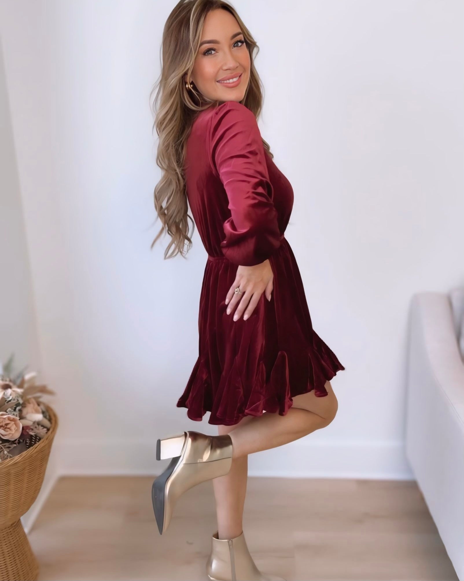 Domina Gold Booties – The Exclusive Look